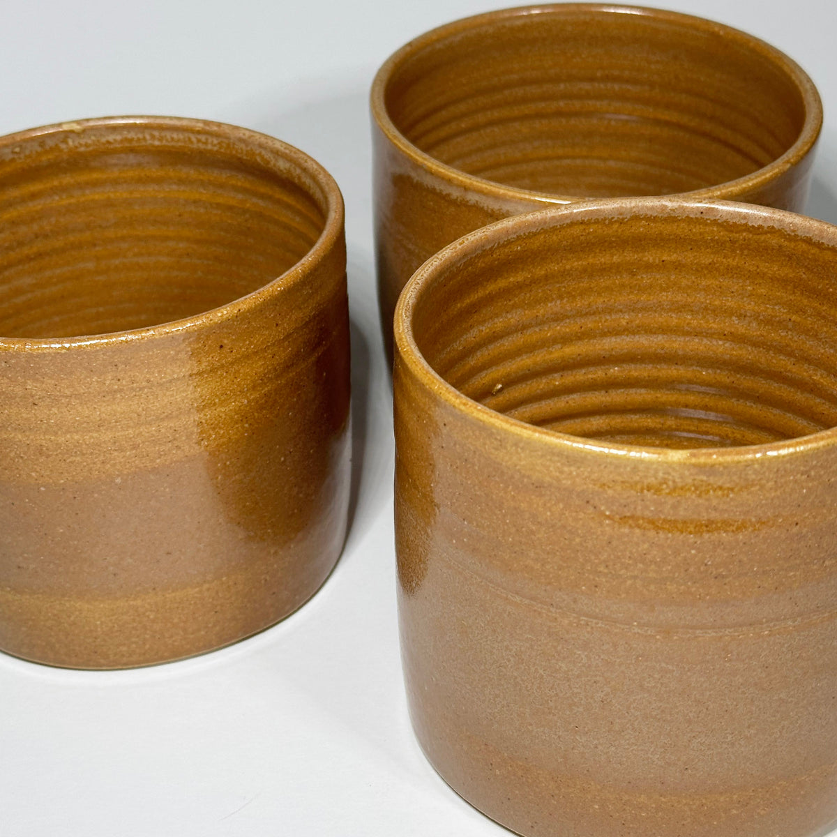 Handmade Large Ceramic Apricot Orange Plant Pot – Storm Flowers Garden