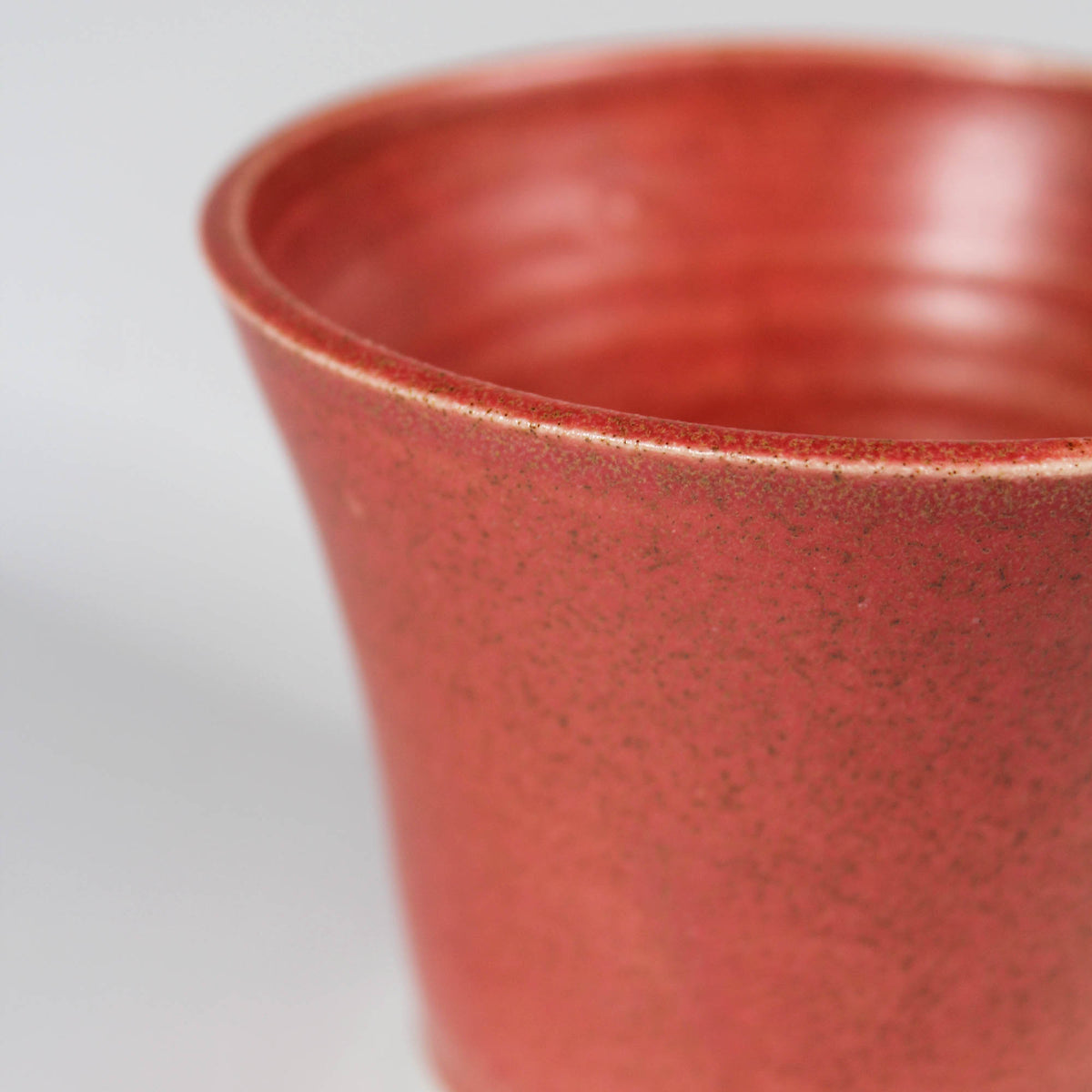 Mini Cherry Red Handmade Ceramic Plant Pot | Storm Flowers Garden ...