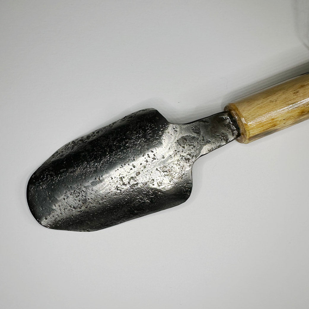 Hand Forged Steel Garden Trowel with Washed Wood Handle | Made in the ...
